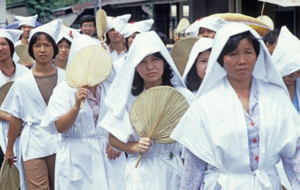 Because in China white is the color of mourning: the cultural meaning ...